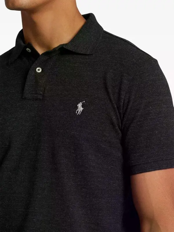 Polo Ralph Lauren Embroidered Logo Polo Shirt - Grey