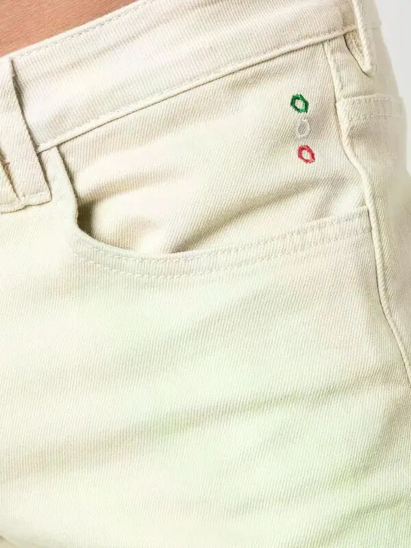 Philipp Plein Slim Fit Jeans With Logo Plaque