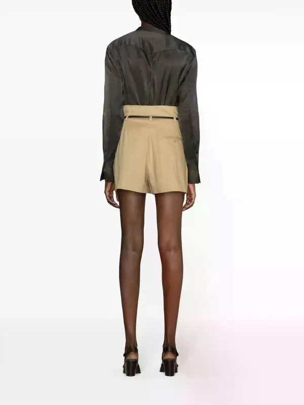 ZIGGY CHEN Abstract Print Satin Shirt