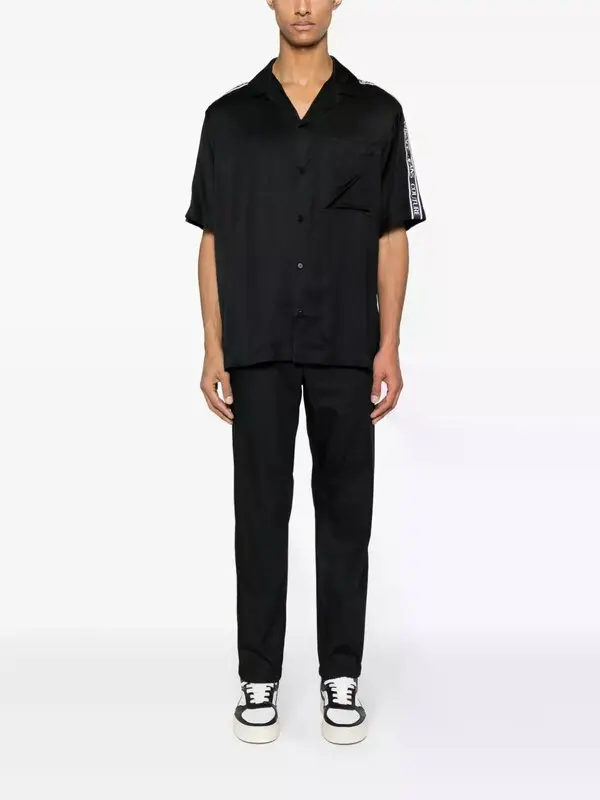 Versace Logo-tape Short-sleeve Shirt