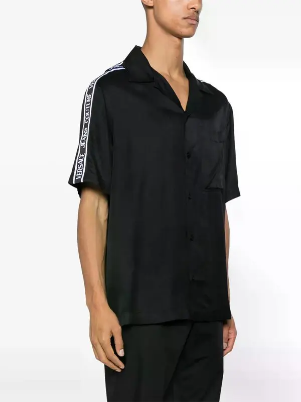Versace Logo-tape Short-sleeve Shirt