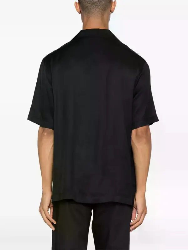 Versace Logo-tape Short-sleeve Shirt