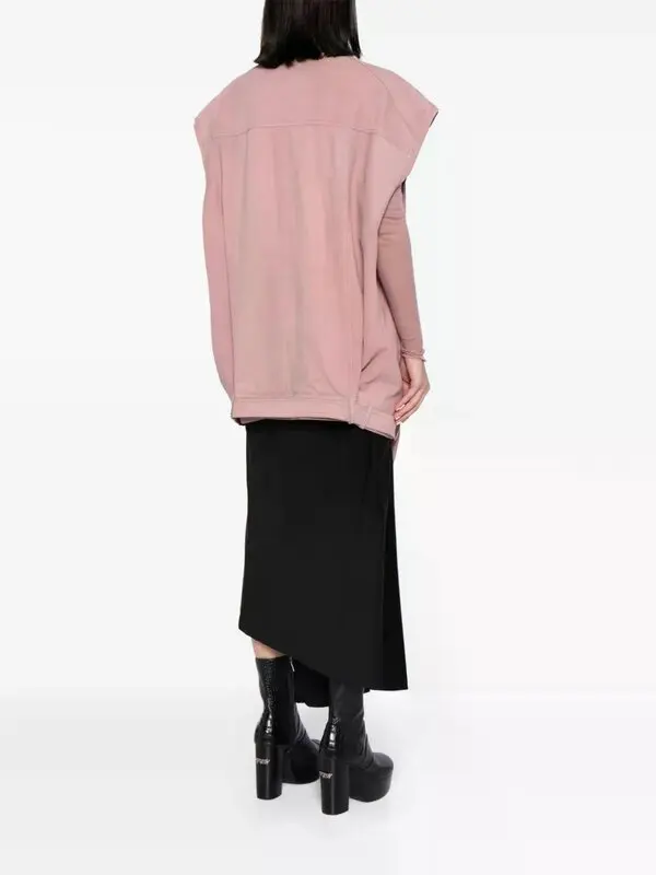 Rick Owens Biker-style Calf Leather Waistcoat