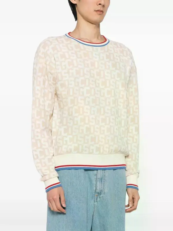 Gcds Intarsia-knit Logo Jumper