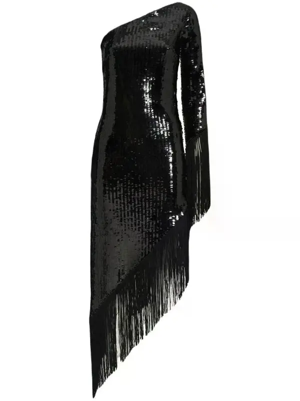 TALLER MARMO Aventador Disco Sequinned Dress - Black