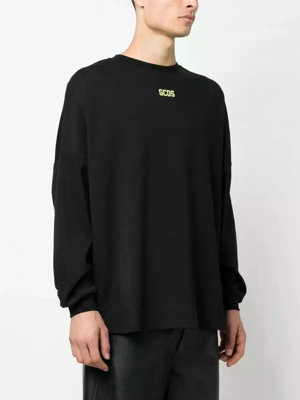 Gcds Long-sleeved Logo-print T-shirt
