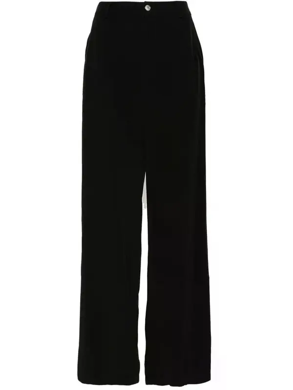 Moschino High-waisted Palazzo Trousers - Black