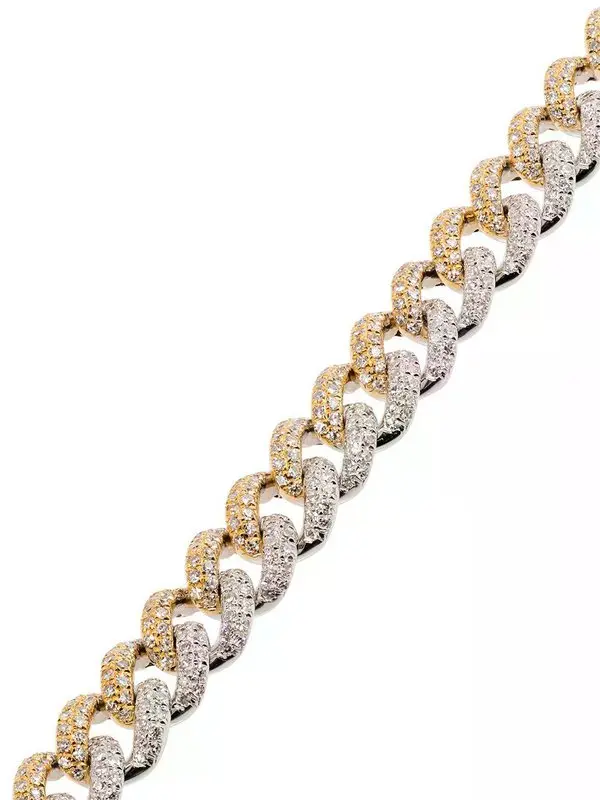 Shay 18kt Two-tone Gold Pavé Diamond Bracelet