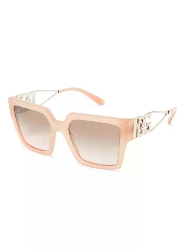 Dolce & Gabbana Square Frame Sunglasses With Logo Plaque
