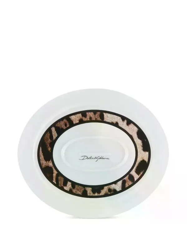 Dolce & Gabbana Porcelain Leopard Platter