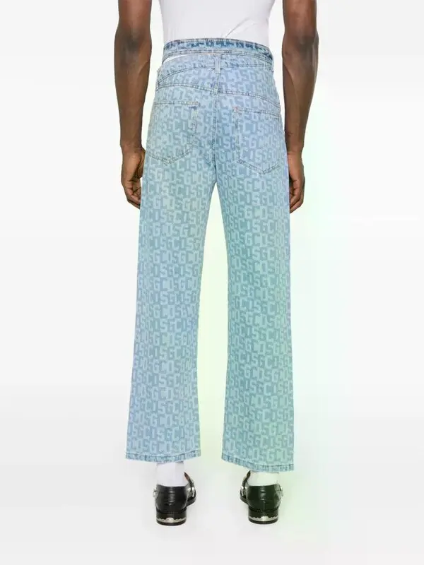 Gcds Logo Print Jeans