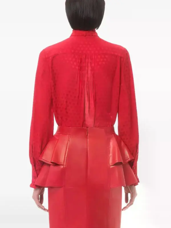 Valentino Garavani Cour De Coeur Print Silk Shirt