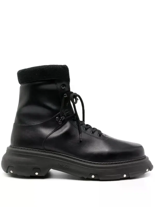 PHILEO Atlas Lace-up Ankle Boots - Black