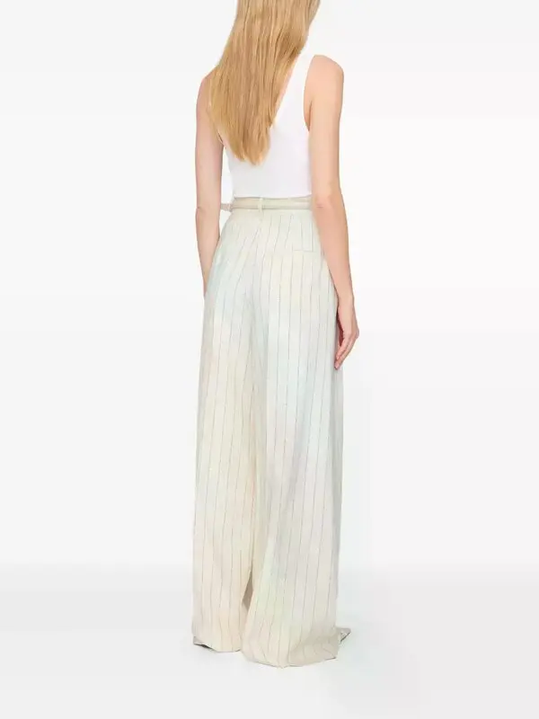 ANINE BING Lou Pinstripe-pattern Trousers