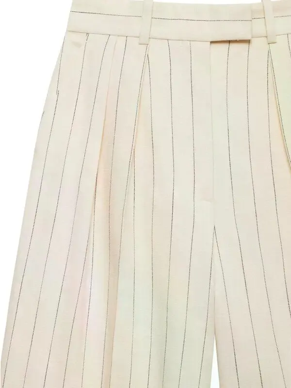 ANINE BING Lou Pinstripe-pattern Trousers