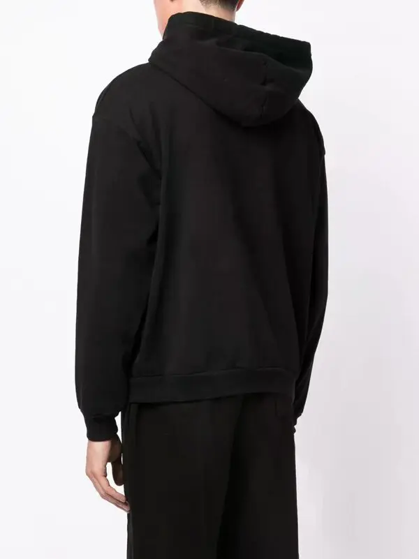 FOO AND FOO Logo Patch Drawstring Hoodie
