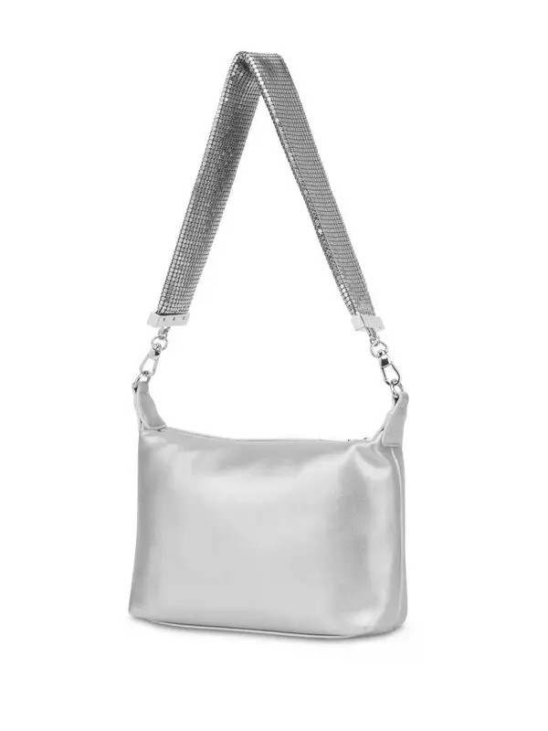 Moschino Logo Shoulder Bag - Silver