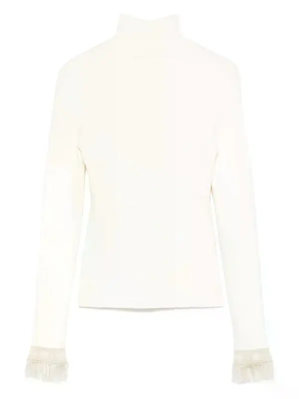 CHIARA FERRAGNI Lurex Detailing High Neck Top