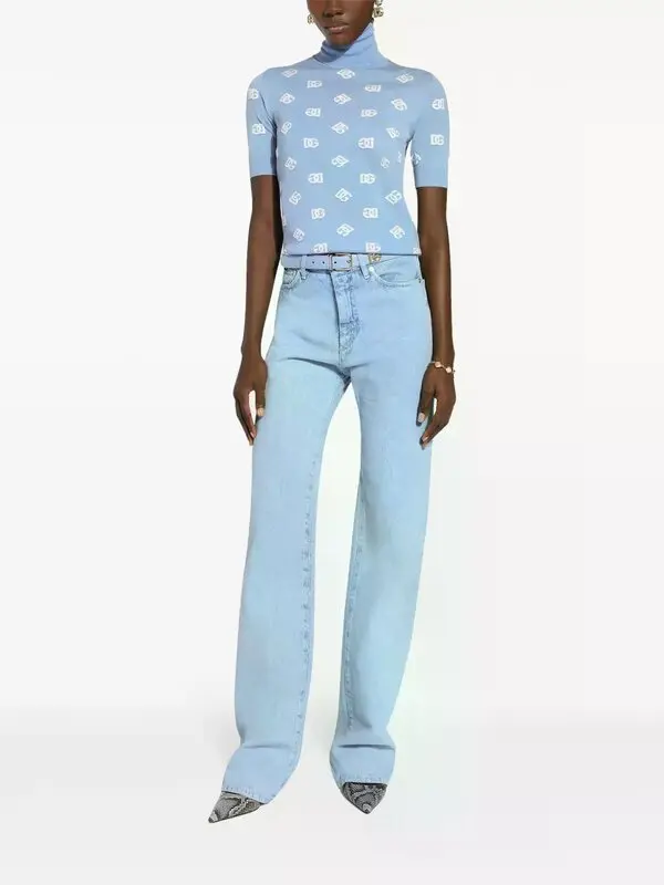 Dolce & Gabbana High-waisted Slim-legged Jeans - Blue