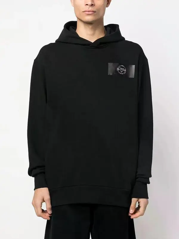 PLEIN SPORT Logo Patch Long Sleeved Hoodie
