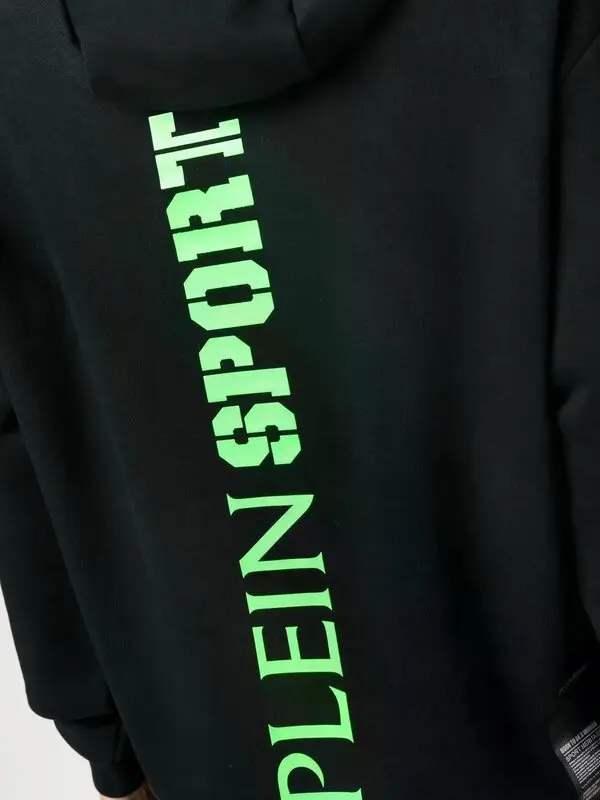 PLEIN SPORT Logo Patch Long Sleeved Hoodie