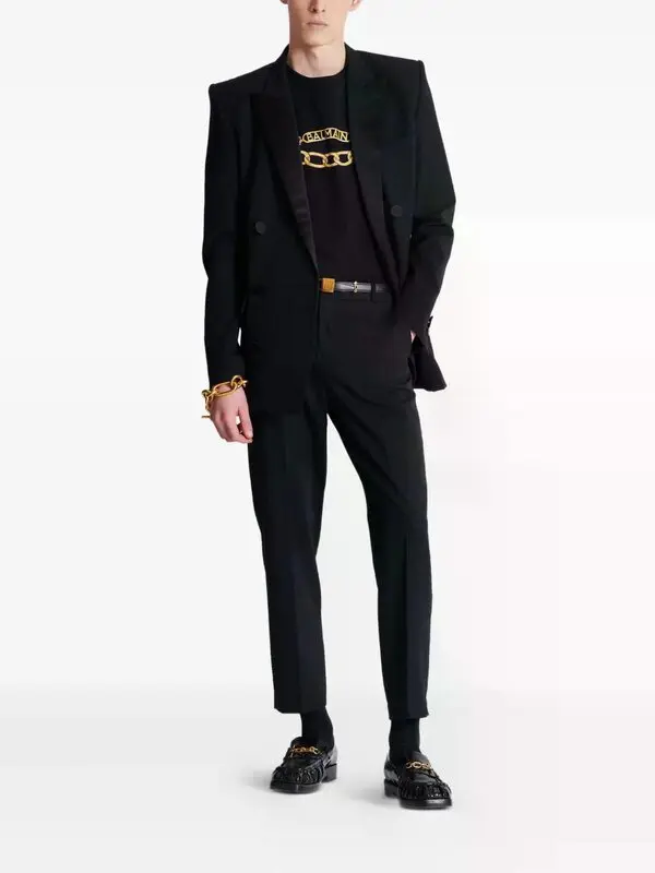 Balmain Chaînes-print T-shirt