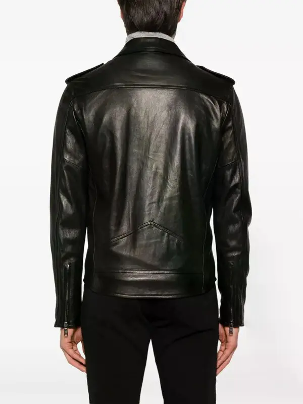 GIORGIO BRATO Leather Biker Jacket