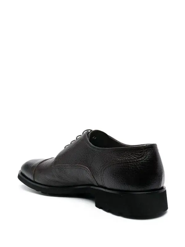 Casadei Anticato Leather Derby Shoes - Brown