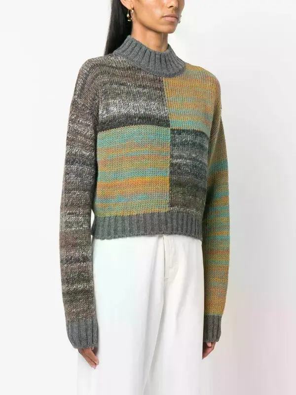 DESTREE Colourblock Mélange-knit Jumper