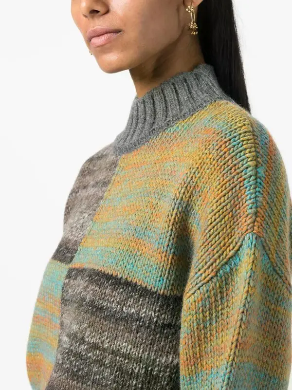 DESTREE Colourblock Mélange-knit Jumper