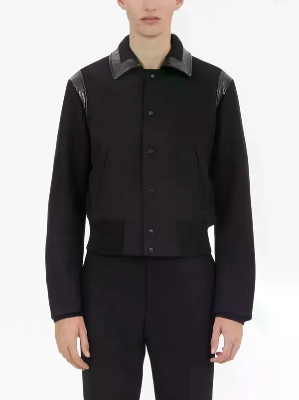 FERRAGAMO Wool Jacket With Pointed Flat Collar