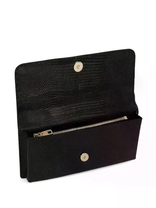 Dolce & Gabbana Mini Sicily Iguana-print Leather Bag - Black