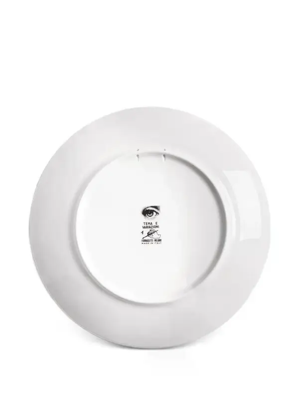 FORNASETTI Tema E Variazioni N1 Wall Plate - Black
