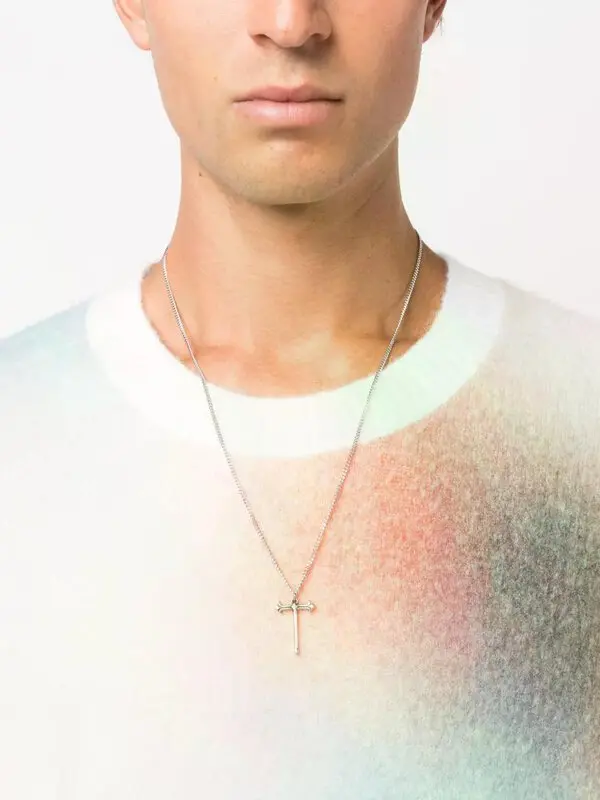 Emanuele Bicocchi Cross Pendant Necklace