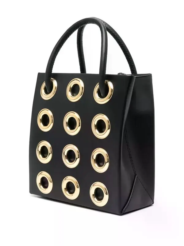 Moschino Faux Leather Ring Hardware Mini Bag