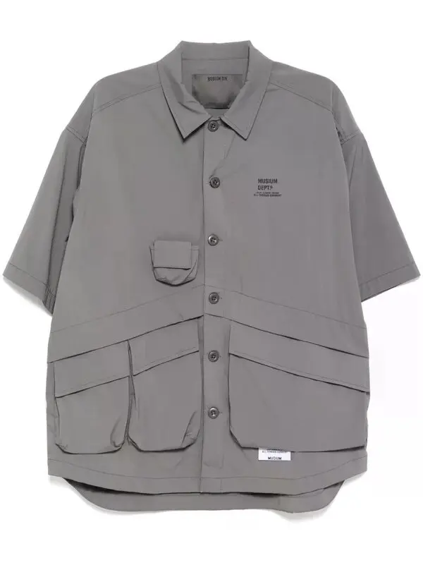 MUSIUM DIV. Logo-print Shirt - Grey