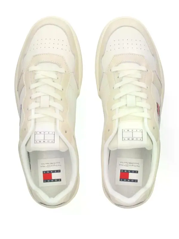 Tommy Hilfiger Two-tone Leather Lace-up Trainers