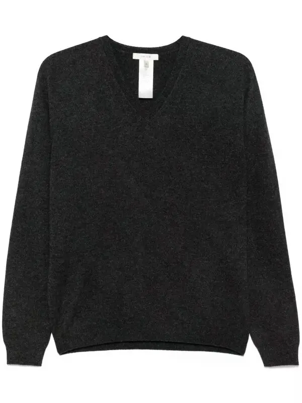 THE ROW Cashmere Mélange V-neck Sweater