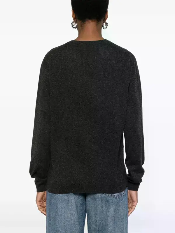 THE ROW Cashmere Mélange V-neck Sweater