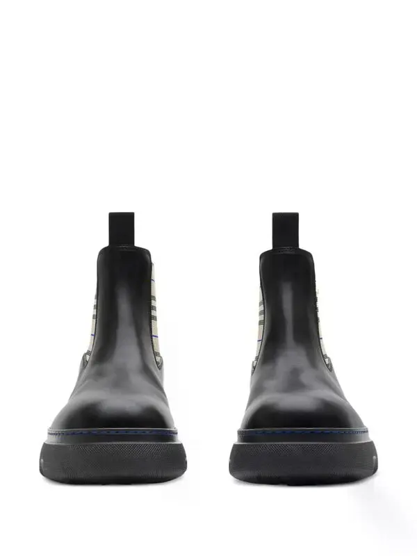 Burberry Calf Leather Chelsea Boots