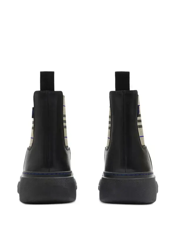 Burberry Calf Leather Chelsea Boots