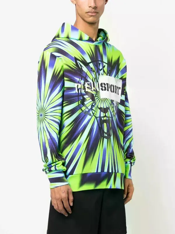 PLEIN SPORT Tie-dye Print Hoodie
