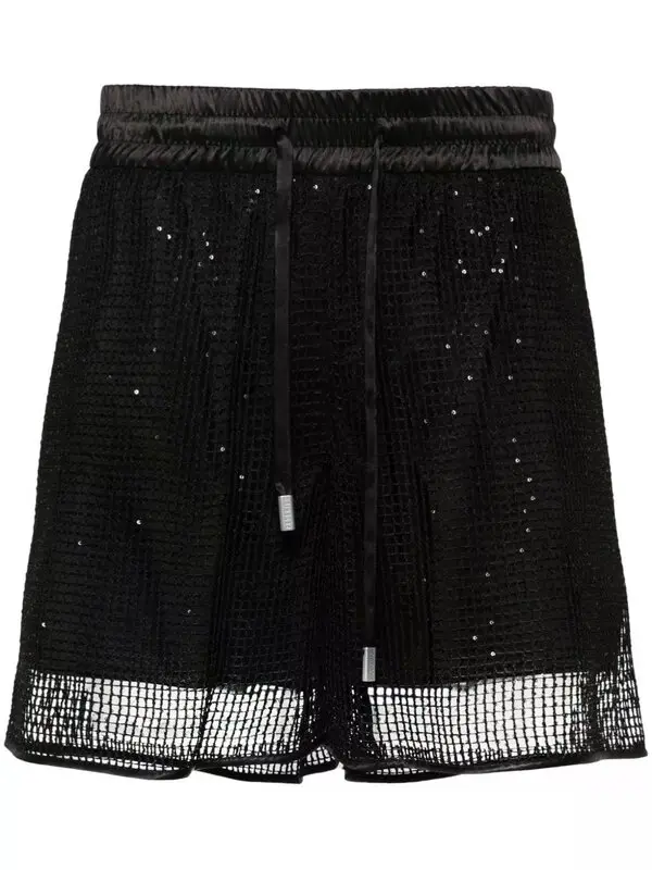 Peserico Embellished Mesh Shorts