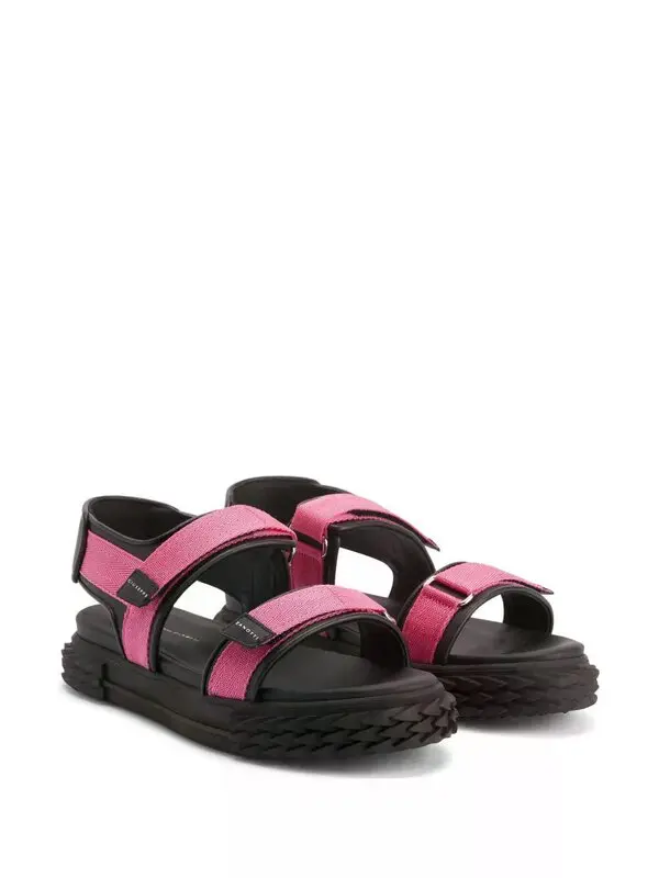 GIUSEPPE ZANOTTI Touch-strap Sandals - Black