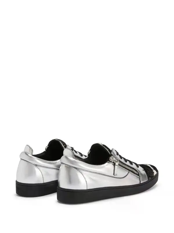 GIUSEPPE ZANOTTI Frankie Low-top Sneakers - Silver
