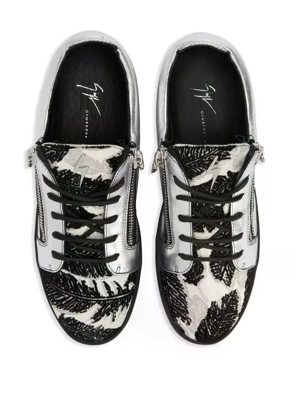GIUSEPPE ZANOTTI Frankie Low-top Sneakers - Silver