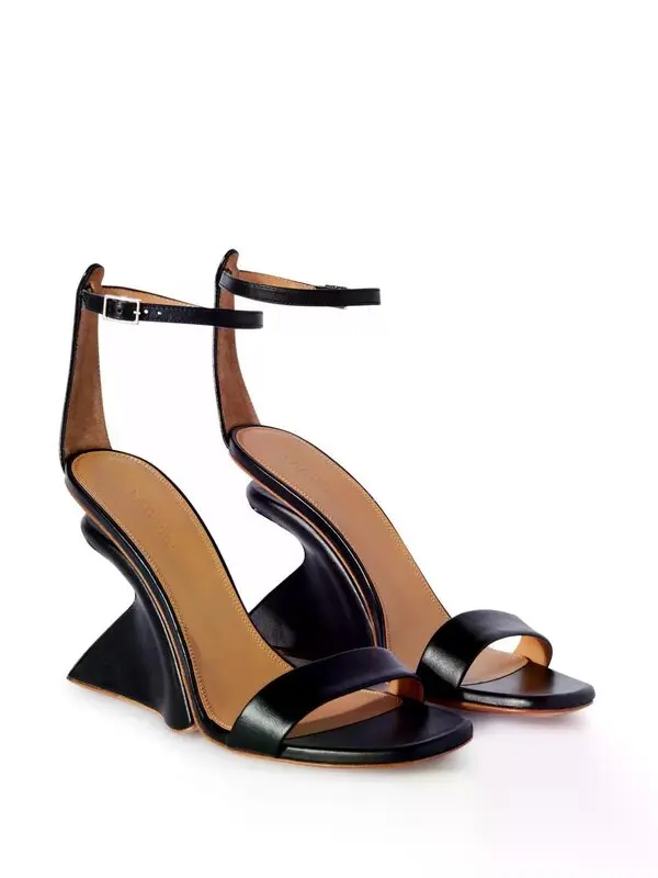 Off-White Jug Wedge-heel Leather Sandals