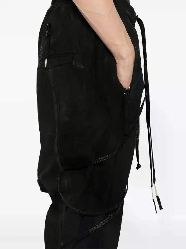Boris Bidjan Saberi Coated Track Pants - Black