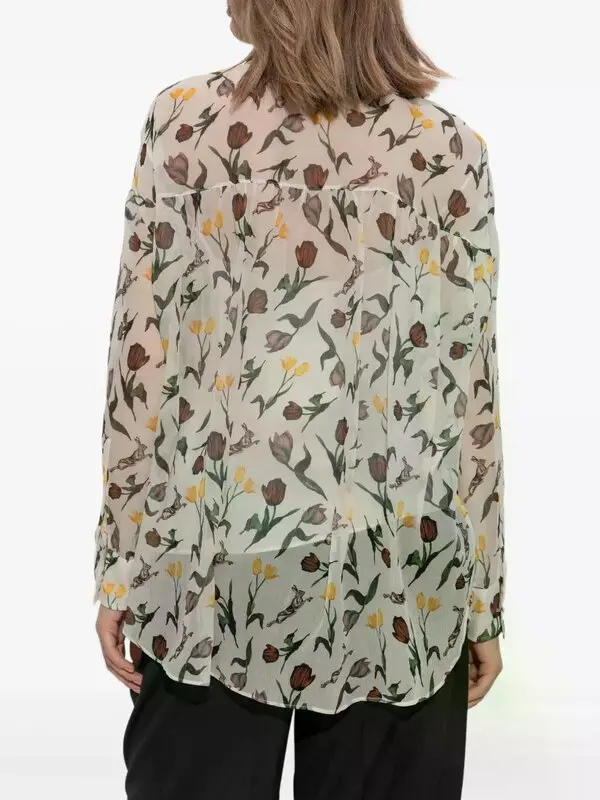 Marni Floral Print Button-down Shirt