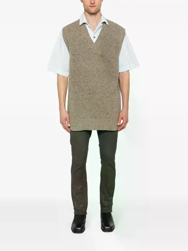 FREI-MUT Leather Straight-leg Trousers
